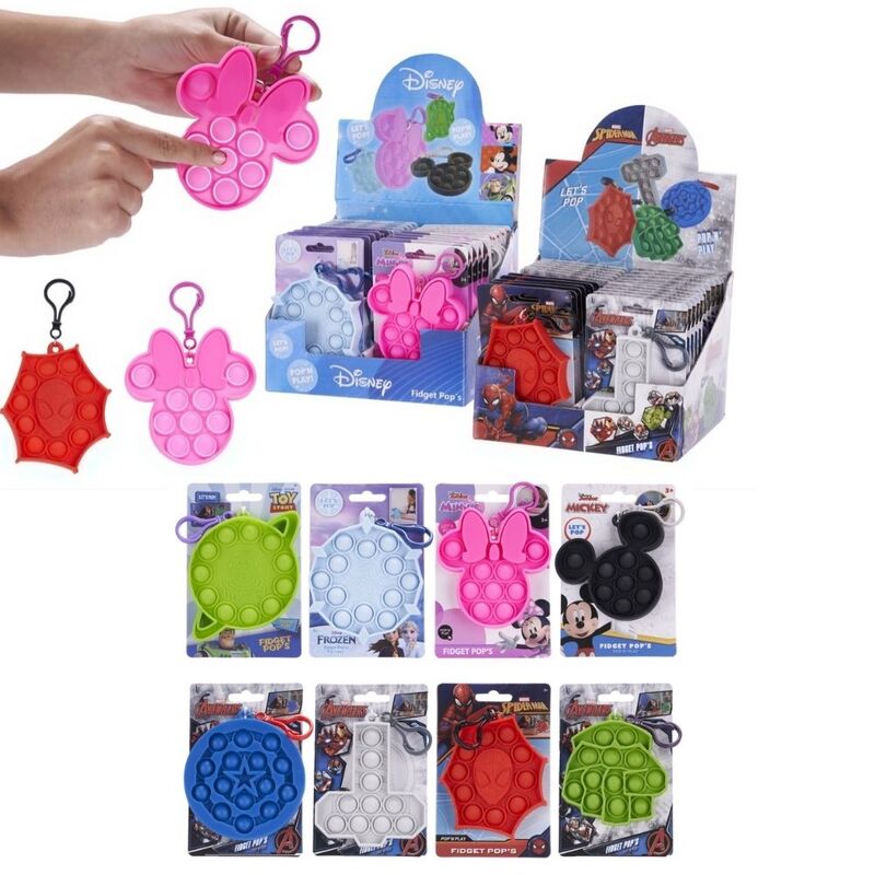 Marvel and Disney fidget pop it keychain - Marketplace Plush 2020
